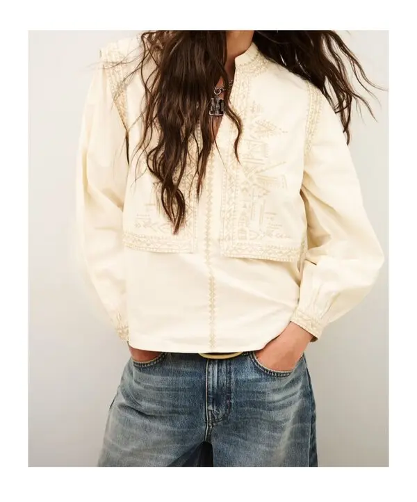 Ba&sh Embroidered Shirt