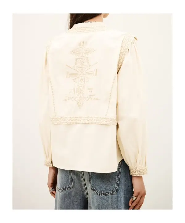 Ba&sh Embroidered Shirt