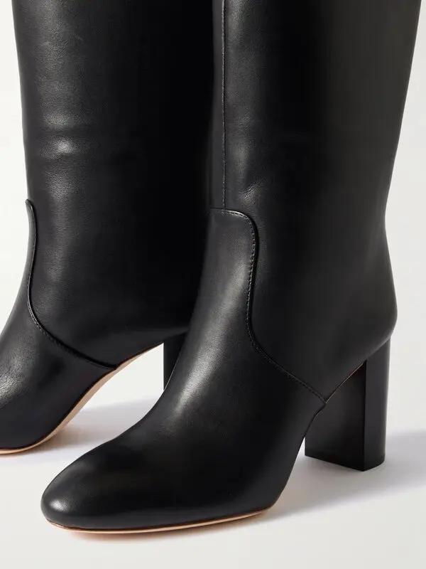 LOEFFLER RANDALL Solid Leather Knee-high Boots