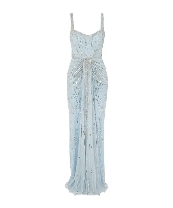 Jenny Packham Embellished Tulle Gown - No