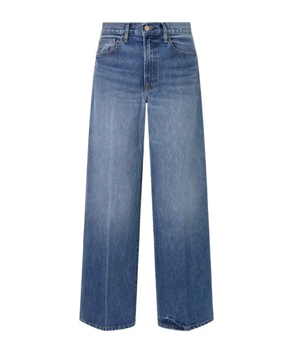 THE ELDER STATESMAN Evie Organic Cotton Wide-leg Jeans