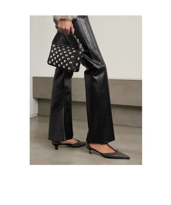 AeydĒ Studded Leather Pumps