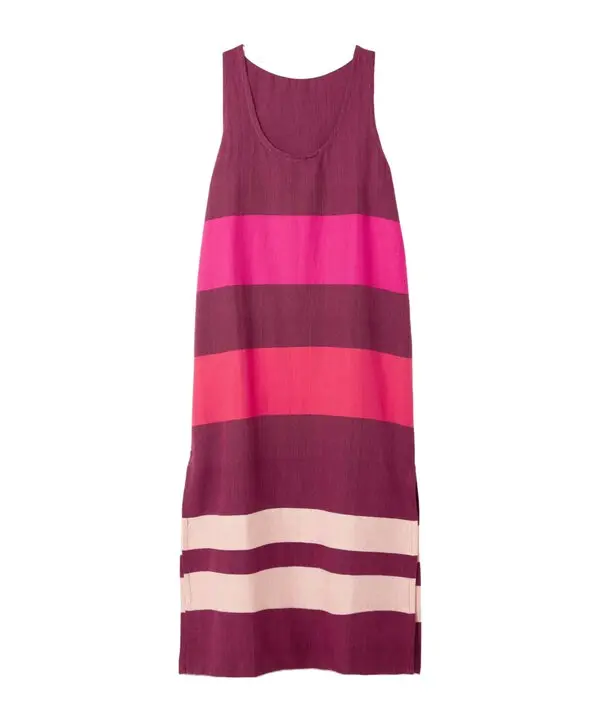 LEMLEM Lilian Striped Cotton Midi Dress