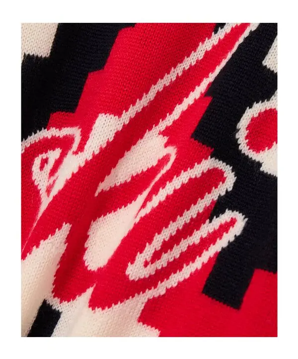 Perfect Moment Intarsia Wool Turtleneck Sweater