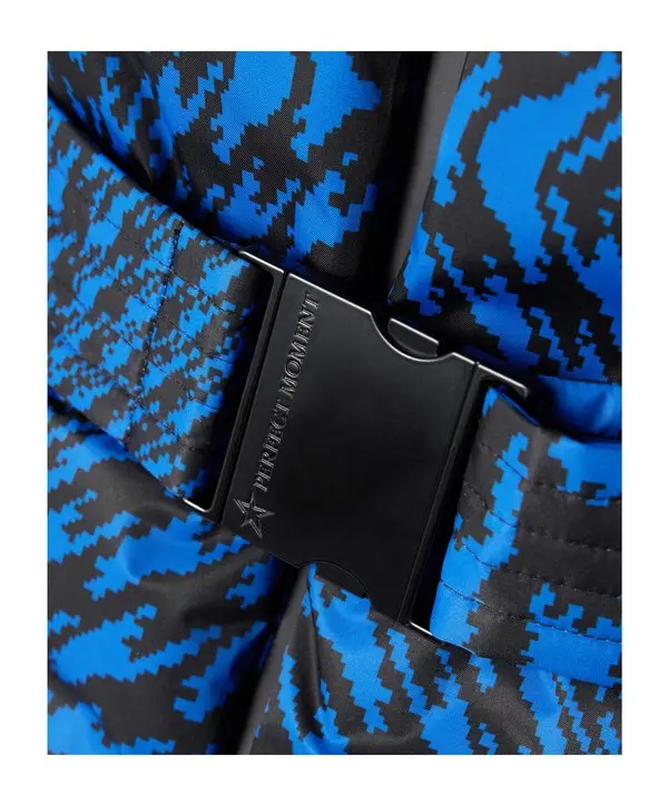 Perfect Moment Belted Quilted Printed Down Ski Jacket
