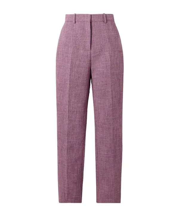 Calvin Klein Mélange Cotton-blend Skinny Pants - No