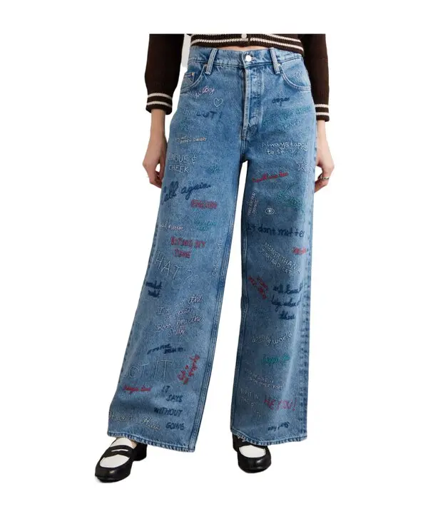 MOTHER Wide-leg Jeans
