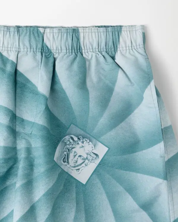 Versace Graphic-print Swim Shorts