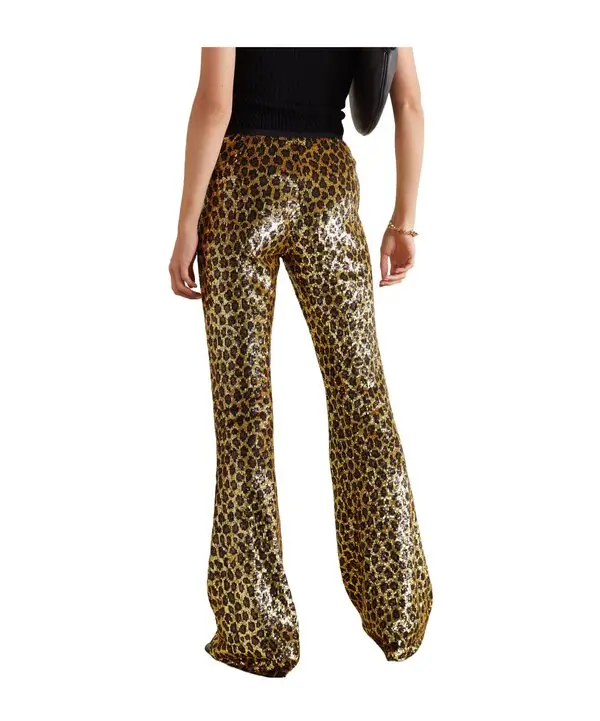 Michael Kors Sequined Georgette Flared Pants