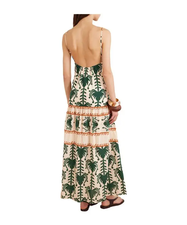 Johanna Ortiz Cotton-poplin Maxi Dress