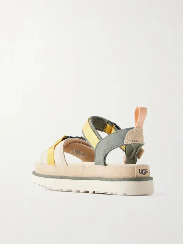 UGG Color Block Sandals With Cord Tassel