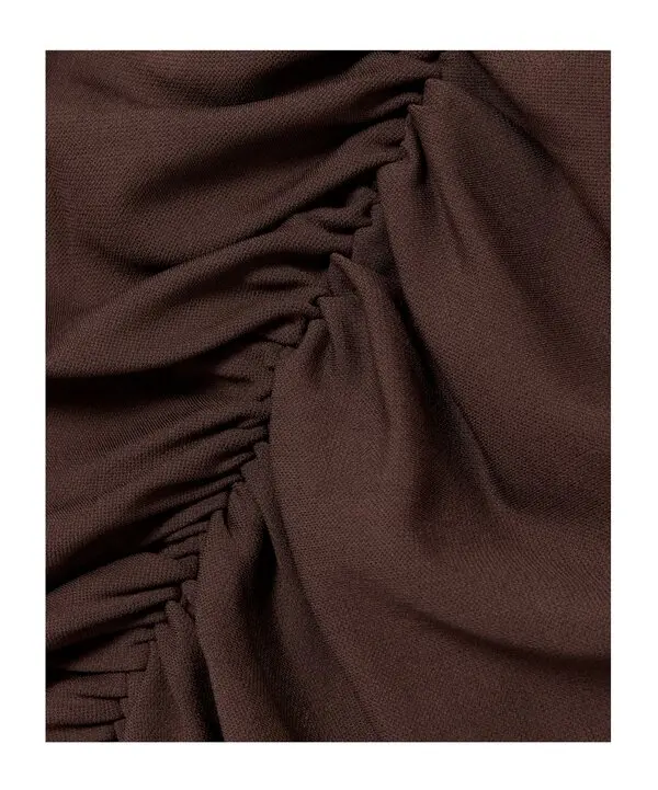 Michael Kors Pleated Stretch-jersey Midi Dress