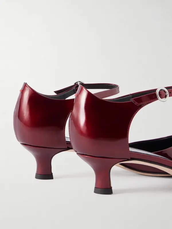 AeydĒ Metallic Patent-leather Pumps