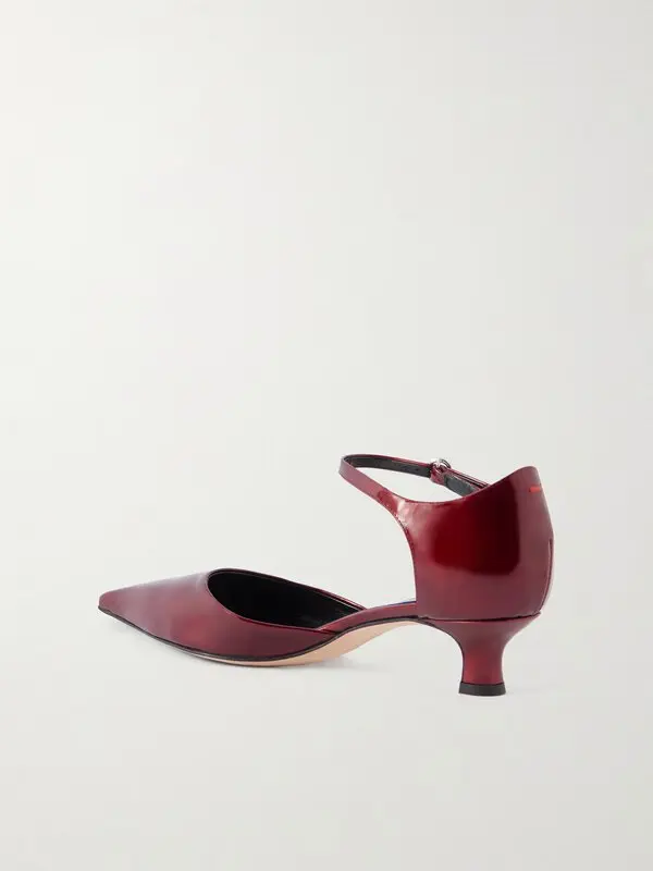 AeydĒ Metallic Patent-leather Pumps