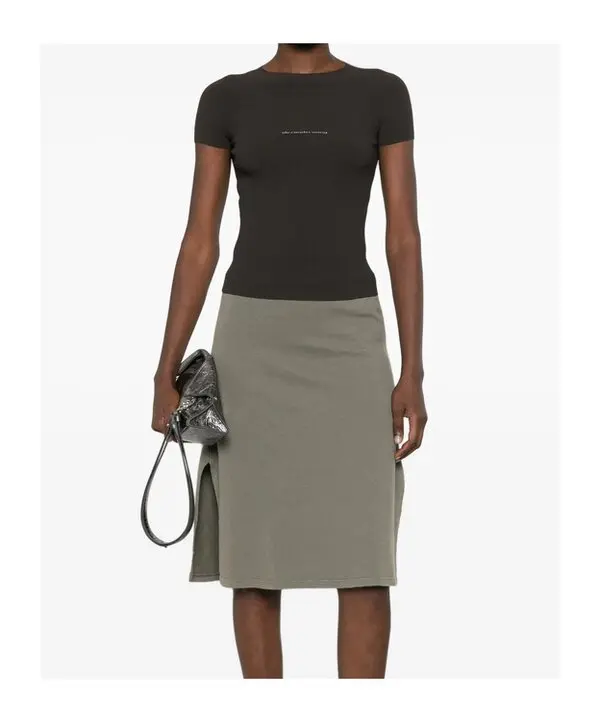 Alexander Wang Ribbed Short-sleeve T-shirt - No
