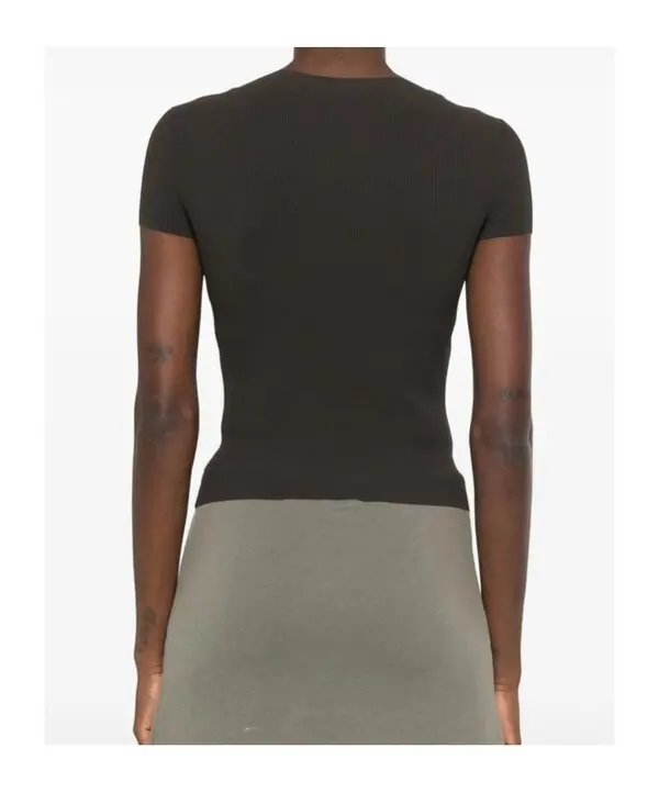 Alexander Wang Ribbed Short-sleeve T-shirt - No