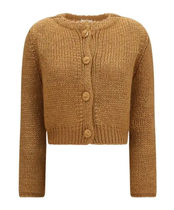 FORTE_FORTE Chunky Knit Buttoned Cardigan - No