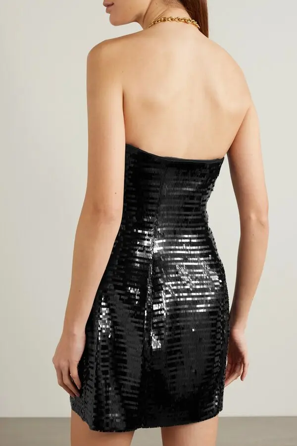 A.L.C. Sequin Satin Mini Skirt