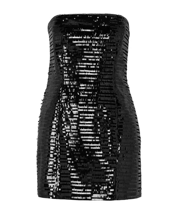 A.L.C. Sequin Satin Mini Skirt - No