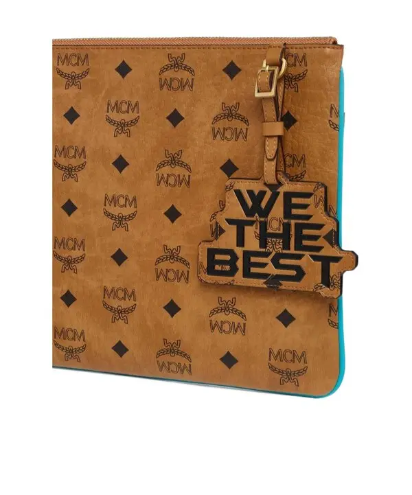 Mcm Medium Visetos Logo-print Pouch