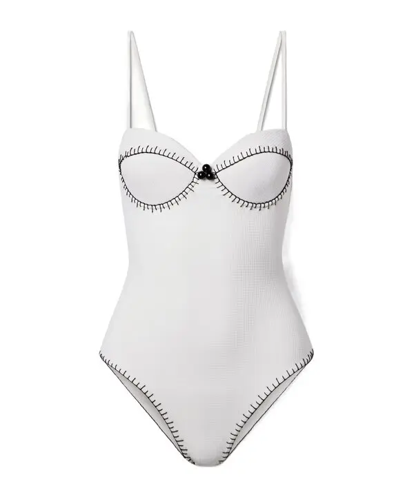Marysia One-piece Swimsuit With Embroidery And Cutout Detail - No