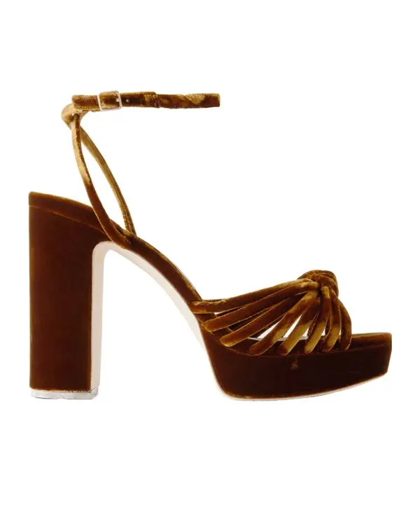 LOEFFLER RANDALL Suede Lace-up High-heeled Sandals - No