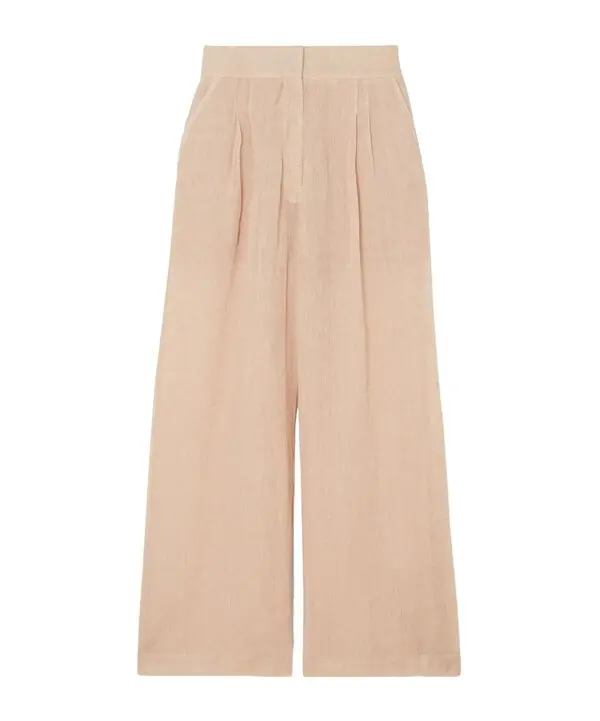 Le Kasha Sohag Linen Wide-leg Trousers