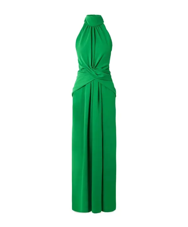 Johanna Ortiz Excepcionalidad Cutout Ruched Silk-crepe Maxi Dress - No