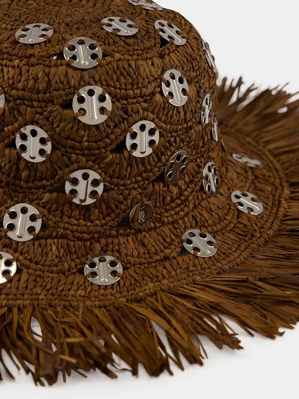 Rabanne 1969 Discs Fringed Sun Hat - No