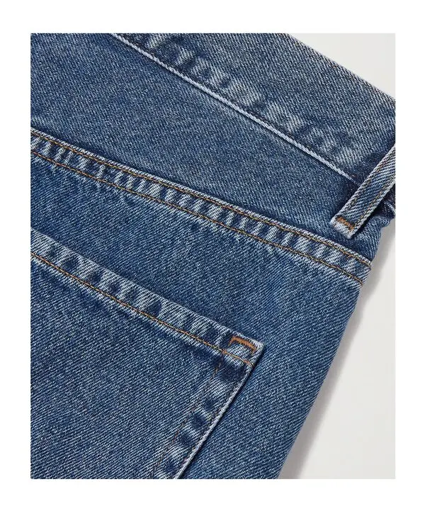 GOLDSIGN Edgar Pleated High-rise Wide-leg Jeans