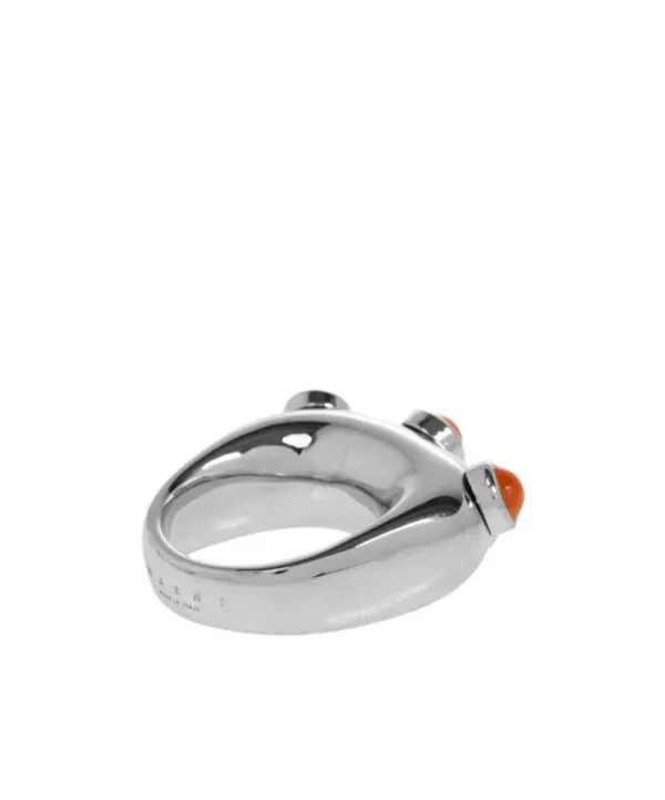 Marni Embellished Ring With Orange Details