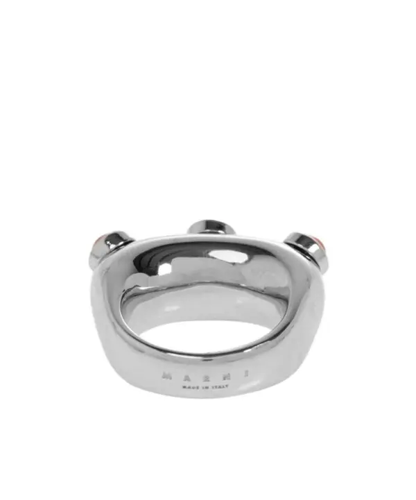 Marni Embellished Ring With Orange Details