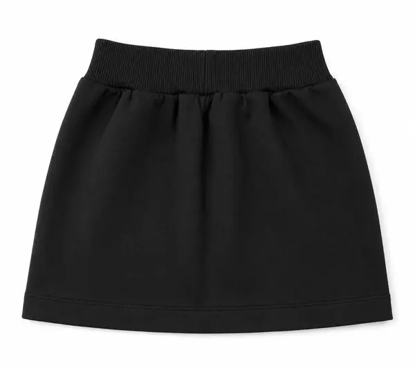 Balmain Elastic Waist Pleated Skirt With Logo