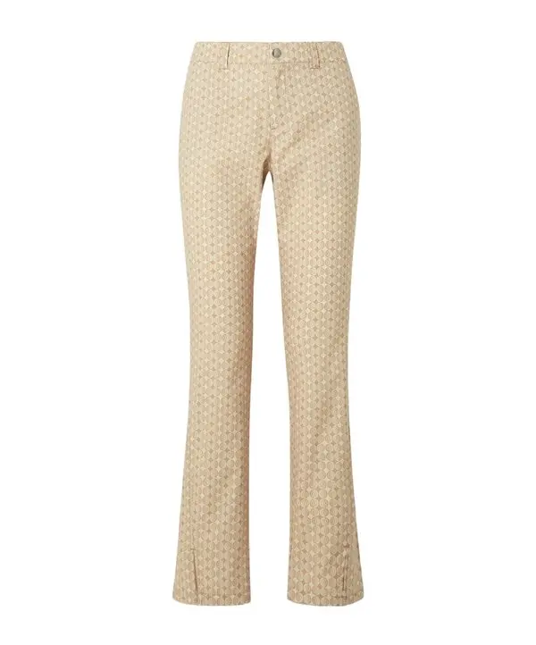 Bogner Tesja Cropped Printed Shell Straight-leg Golf Pants