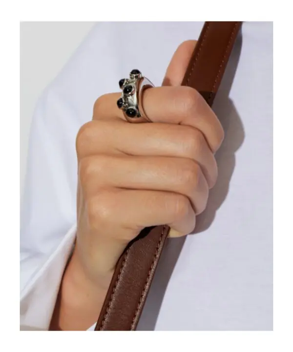 Marni Embellished Ring With Domed Details