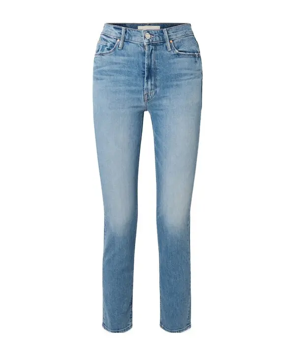 MOTHER The Dazzler Flood High-rise Slim-leg Jeans - No