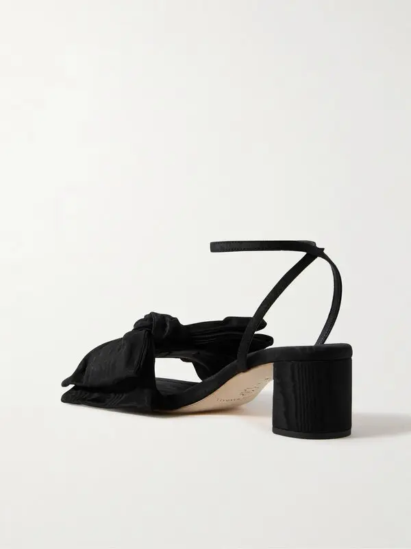 LOEFFLER RANDALL Bow Embellished Block Heel Sandals - No