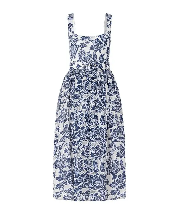 Borgo De Nor Floral Cotton Maxi Dress