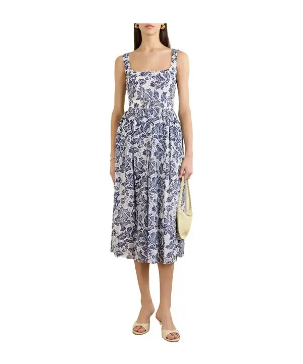 Borgo De Nor Floral Cotton Maxi Dress