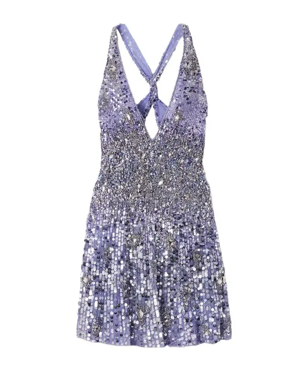 Jenny Packham Ombre Sequin Mini Dress