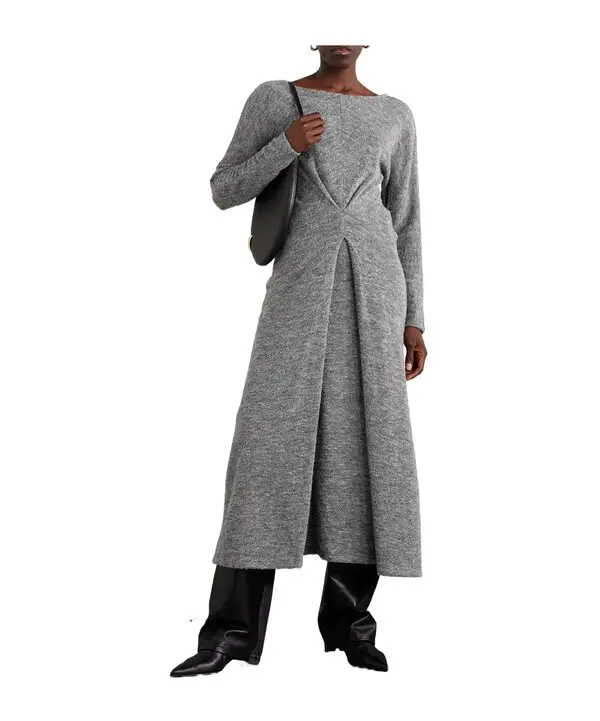 Proenza Schouler Pleated Bouclé Midi Dress