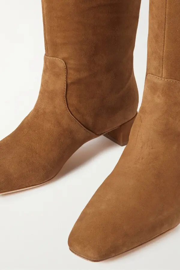 LOEFFLER RANDALL Solid Color Suede Knee Boots