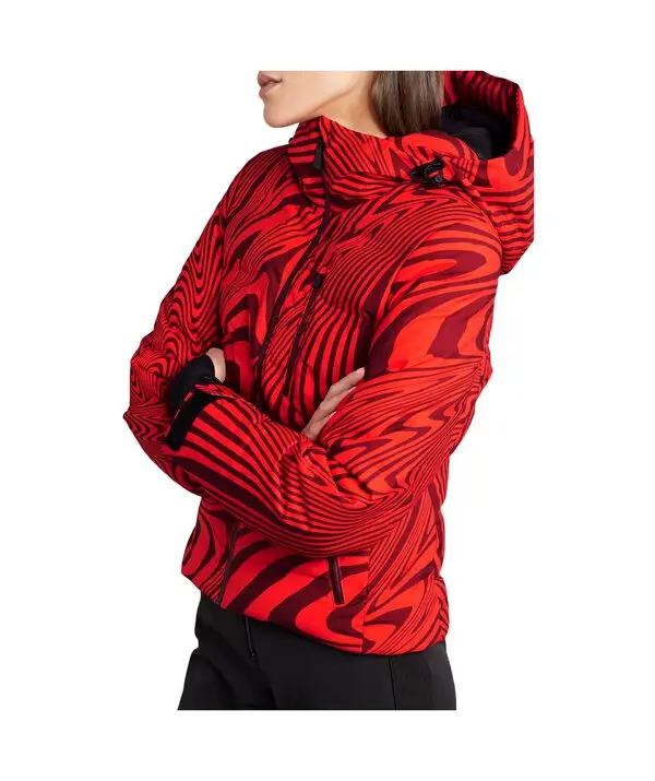 Aztech Mountain Minnie Nuke Hooded Printed Quilted Down Ski Jacket
