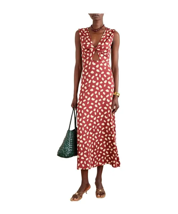 Johanna Ortiz Shiny Printed Dress