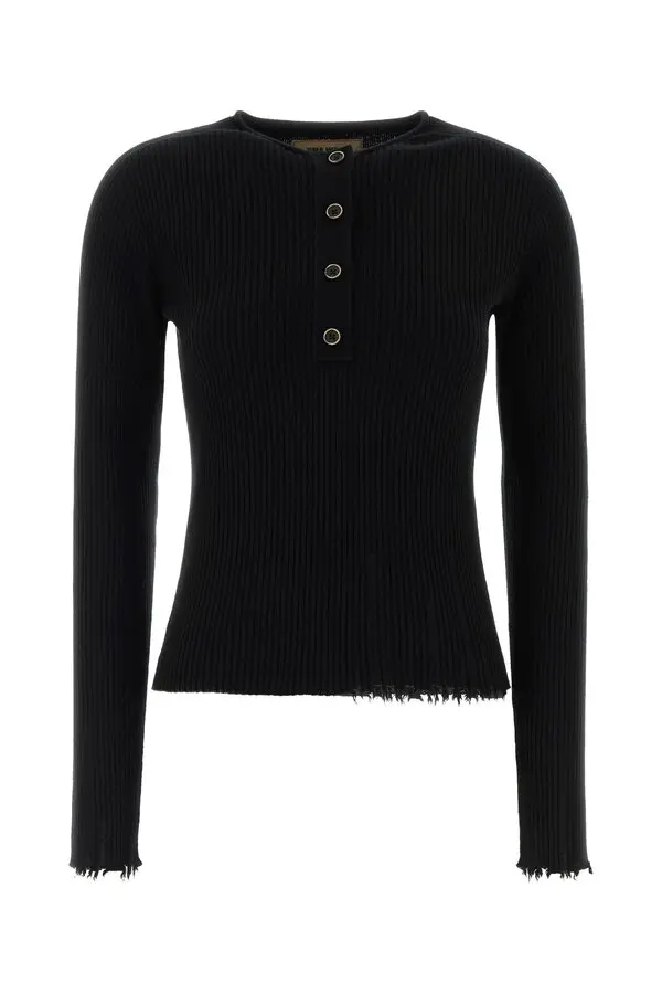 UMA WANG Cashmere Henley Sweater