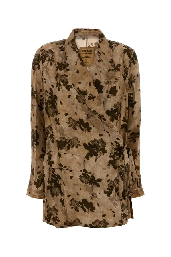 UMA WANG Printed Satin Khloe Blazer