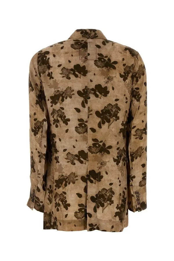 UMA WANG Printed Satin Khloe Blazer