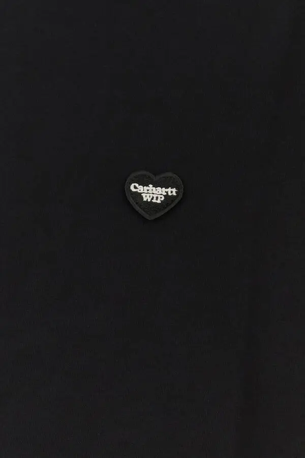 Carhartt Work In Progress Cotton S/s Small Heart T-shirt - Black