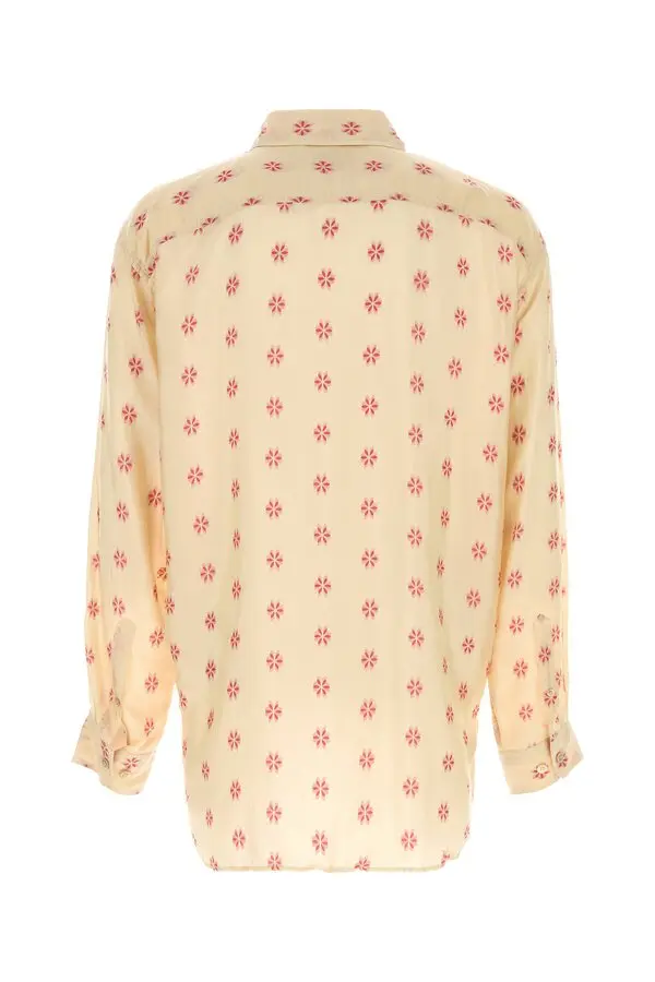 Dries Van Noten Printed Cupro Croom Shirt