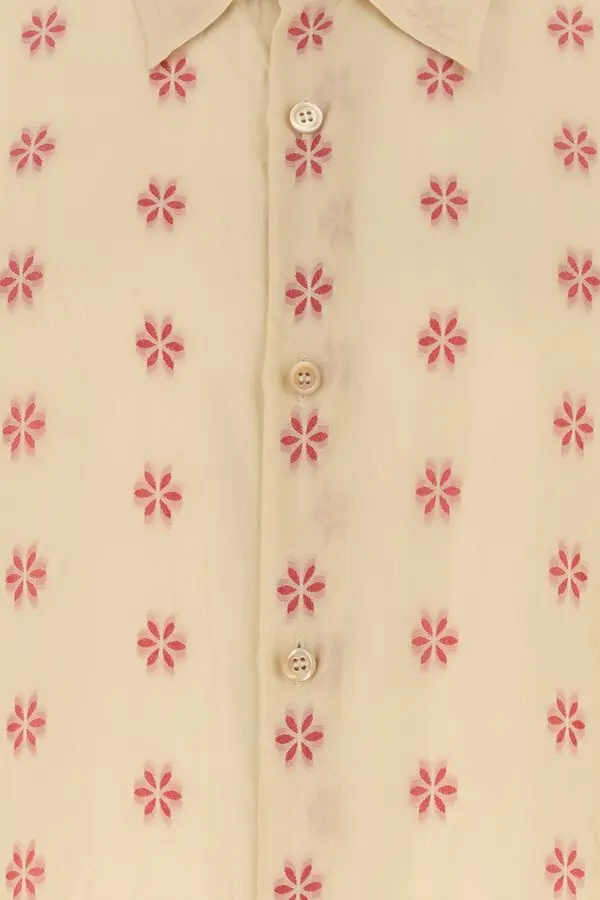 Dries Van Noten Printed Cupro Croom Shirt